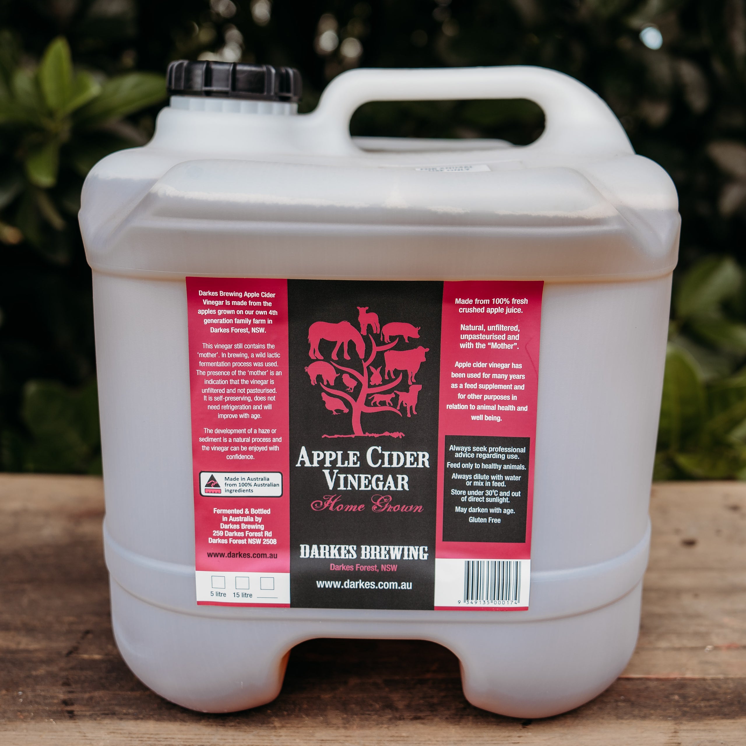 Darkes Animal Vinegar - 15 litre | Glenbernie Orchard - Home of Darkes ...
