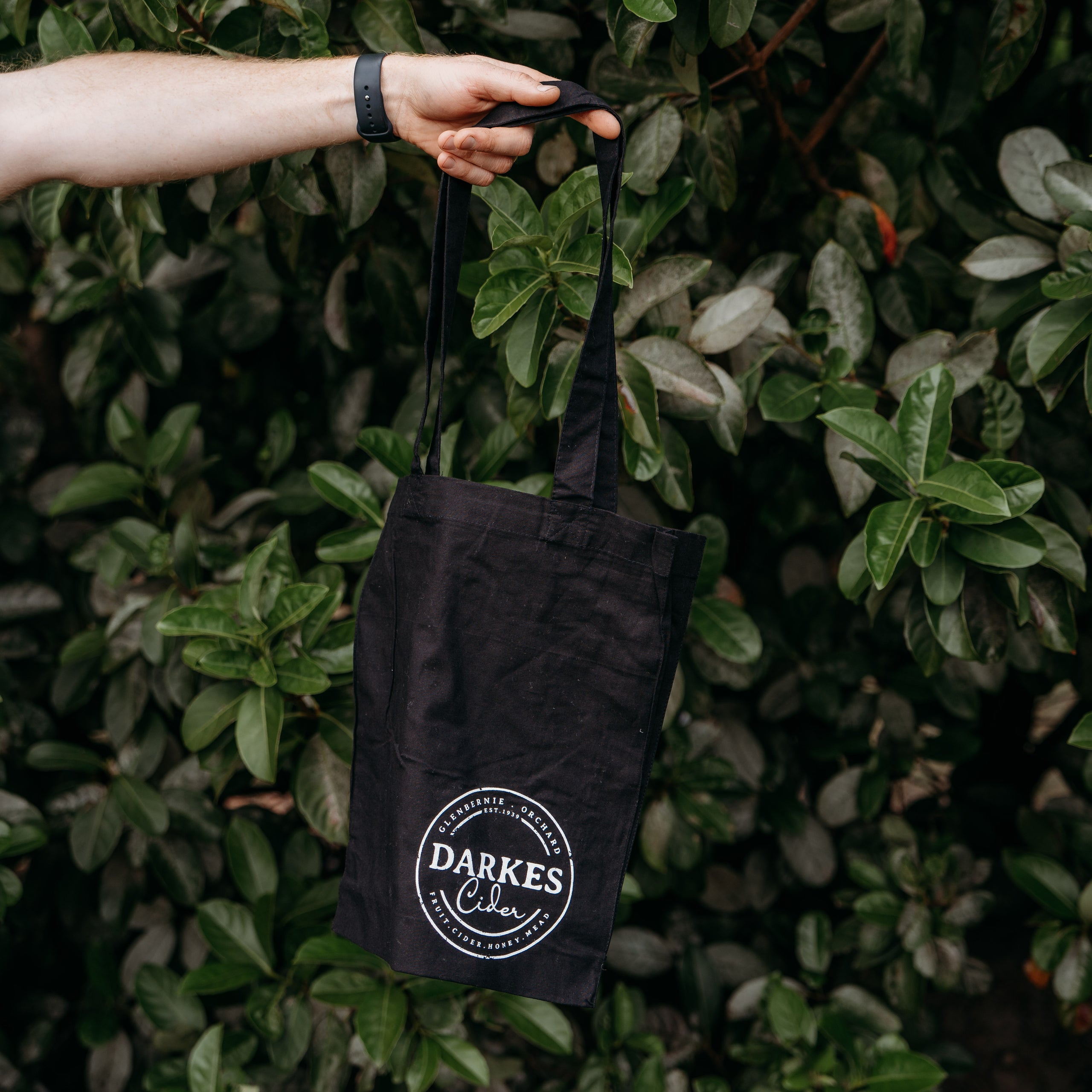 Darkes Cider Calico Tote Bag | Glenbernie Orchard - Home of Darkes Cider