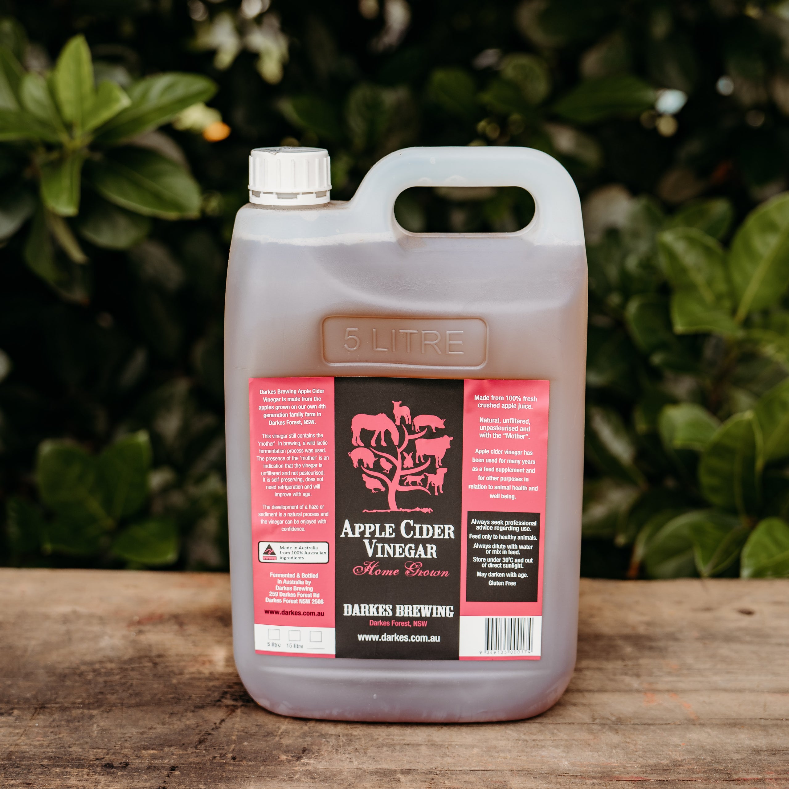 Darkes Animal Vinegar - 5 litre | Glenbernie Orchard - Home of Darkes Cider